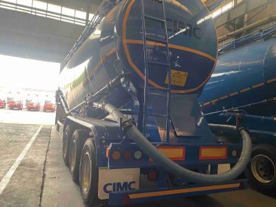 80T Maximum Load Capacity 3-Axle Bulk Transport Semi-Trailer for Powder Tanker