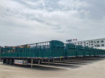 중국 CIMC 2024 새로운 디자인 울타리 반 트레일러 트럭 트레일러 제품 판매용