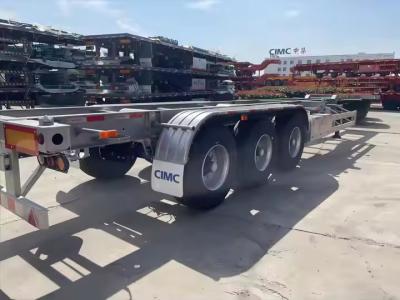 중국 강철 철 20ft 40ft 50ft 53ft 2 3 4 5 Axles 프레임 운송 컨테이너 차시 스켈레톤 반 트레일러 판매용
