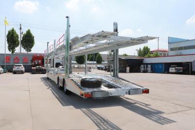 China Compleet voertuig HDG SAF as Luchtvering JOST poot Weichbro EBS schroef lift autotransporter oplegger Te koop
