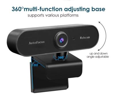 Cina webcam di autofocus 1080P con la macchina fotografica di web di USB del microfono che scorre webcam per il video webcam di chiamata in vendita
