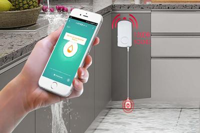 Cina sensore astuto dell'allarme della perdita dell'acqua di 130db Wifi una garanzia da 1 anno in vendita