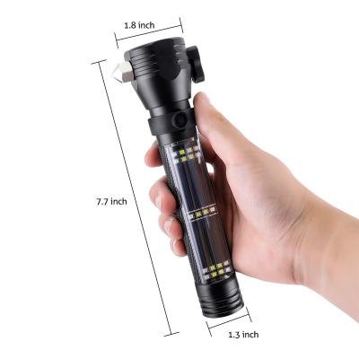 Cina Torce elettriche solari tenute in mano del caricatore 380lm 200m del telefono con la batteria 2000mAh in vendita