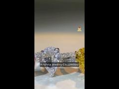 OEM Wedding 925 Sterling Silver Rings For Girl 8mm