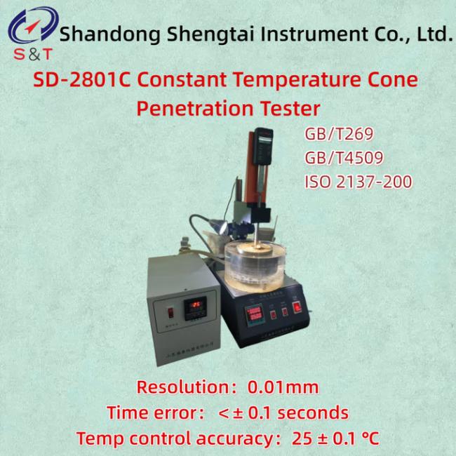 ISO 2137 Constant Temperature Cone Penetration Tester SD2801C Temp Control Accuracy 25±0.1℃ 0