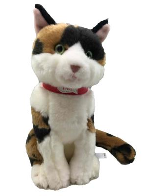 China O luxuoso animal de Grey And White Cat Stuffed brinca o presente macio do dia de Valentim da tela à venda