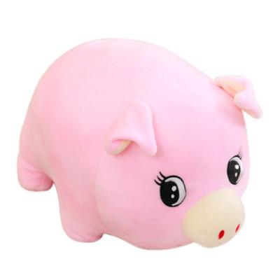 中国 30cmポリエステル ピンクの黄色いブタはPlushおもちゃ大きいペット睡眠の枕を詰めた 販売のため