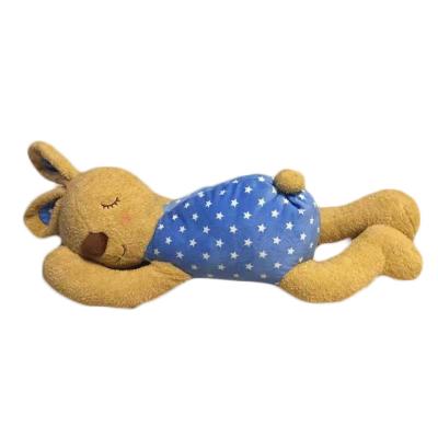 China o luxuoso animal macio de 40cm brinca o café ou o rosa do descanso do luxuoso do coelho do sono à venda