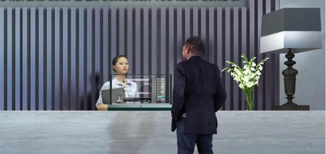 20.8-inch double-sided transparent OLED display in operational environment