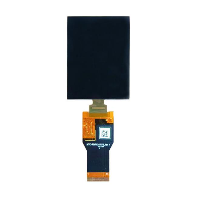 Display module with connection interface visible
