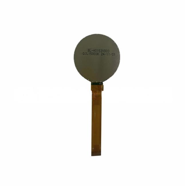 Front view of 1.53 inch round TFT display module