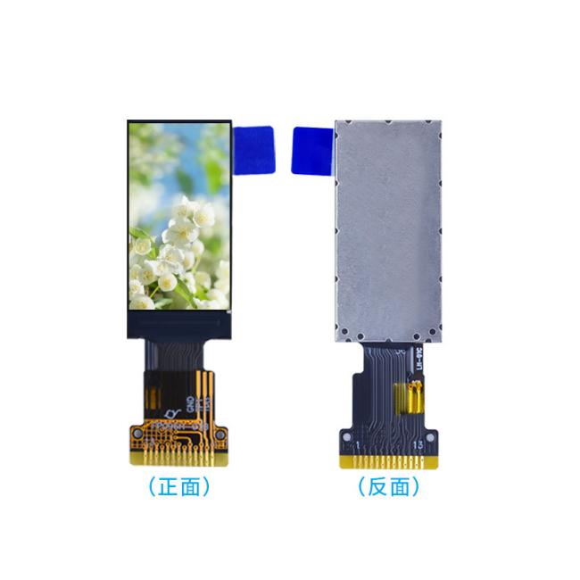 0.96 inch PMOLED display with ruler for scale