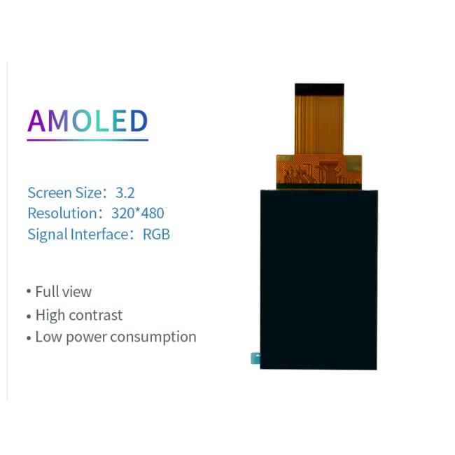 3.2 inch AMOLED display module close-up