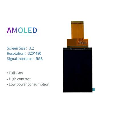 China Módulo de pantalla AMOLED de 3.2 pulgadas 320X480 puntos Interfaz SPI/RGB Brillo 350 cd/m² en venta