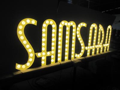 中国 LEDのサーカスの手紙ライト、ライトが付いている金属の手紙はサイズ/色をカスタマイズしました 販売のため