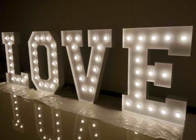 Cina Grandi lettere di amore del LED per nozze, lettere della tenda foranea di Lit con le lampadine in vendita