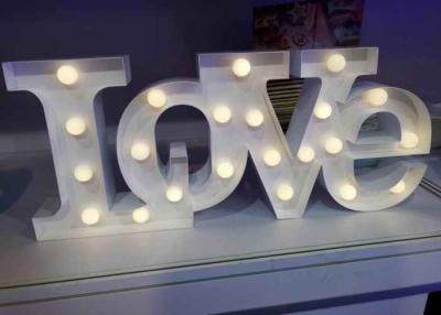Cina Il LED accende l'AMORE illuminato delle lettere di nozze per nozze della decorazione in vendita