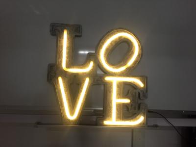 Cina Il carnevale di AMORE del LED accende le lettere, lettere d'annata della tenda foranea di illuminazione per la festa nuziale in vendita