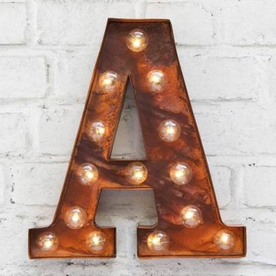 Cina Su misura accenda le lettere dell'alfabeto del LED con le lampadine per la decorazione in vendita
