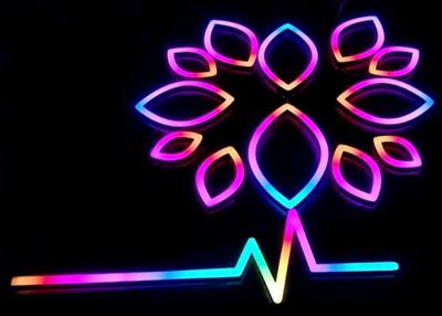 Cina Insegne al neon illuminate del LED/insegne al neon del deposito con i colori variabili di RGB in vendita