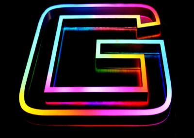 Cina Il RGB colora Lit anteriore del neon LED dei segni su ordinazione acrilici della luce al neon per decorare in vendita