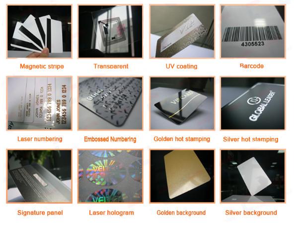 Close-up of RFID Smart Card features