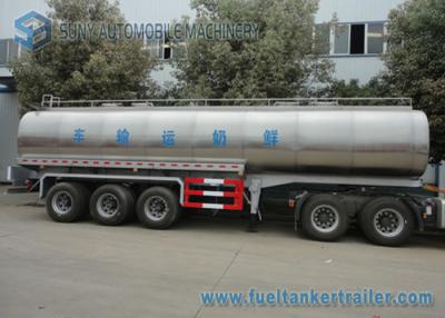 Κίνα 45m3 304 2B εδώδιμο ρυμουλκό 3 δεξαμενών βαθμού χημικό άξονας για το γάλα/τα υγρά τρόφιμα προς πώληση