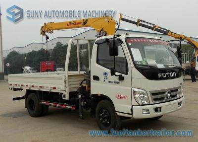 Κίνα Diesel FOTON επίπεδης βάσης φορτηγό 2 τόνου 4x2 με τη μηχανή γερανών 4J287C προς πώληση