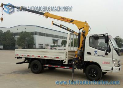 Κίνα Diesel FOTON επίπεδης βάσης φορτηγό 2 τόνου 4x2 με τη μηχανή γερανών 4J287C προς πώληση