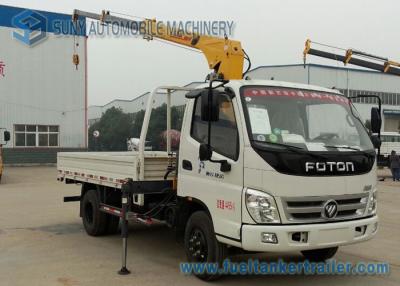 Κίνα Diesel FOTON επίπεδης βάσης φορτηγό 2 τόνου 4x2 με τη μηχανή γερανών 4J287C προς πώληση