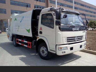 중국 Dongfeng 4m3 5m3 6m3 4x2 쓰레기 트럭은 줄 120hp 2 차축을 골라냅니다 판매용