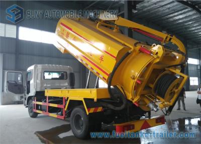 중국 흡입 하수구 청소 트럭 진공 탱크 트럭 이중 차축 DONGFENG 210hp를 진공 청소기로 청소하십시오 판매용