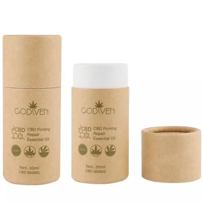 Cina Imballaggio di tubi di carta artigianale per olio essenziale CBD personalizzato Imballaggio cosmetico di tubi di carta tondi in vendita