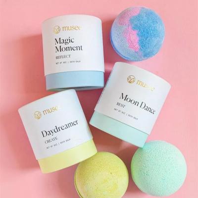 Cina Bombe da bagno in cartone dal design personalizzato Tube Skin Care Eco Tube Packaging per balsamo da bagno in vendita