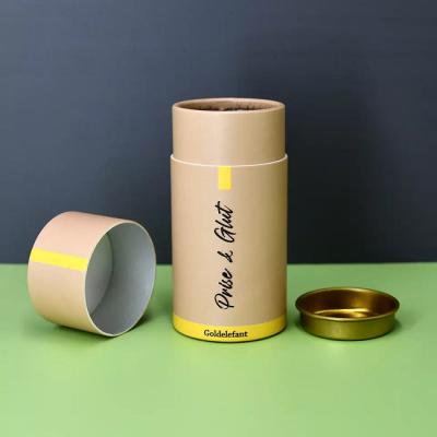 Cina Contenitore ermetico della metropolitana della carta del tè, imballaggio cosmetico dei tubi del cilindro in vendita