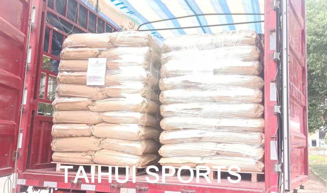 Cork infill packaging and shipping