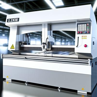 중국 2.2kW 이중 기둥 금속 절단 밴드쏘 머신 CNC, 내구성과 강도 향상을 위한 이중 기둥 디자인 판매용