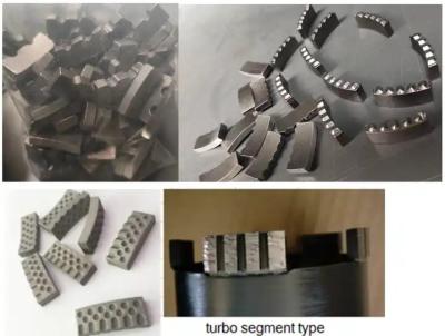 China New Mesh Type Diamond Core Drill Bit Segment For Concrete Coring for sale
