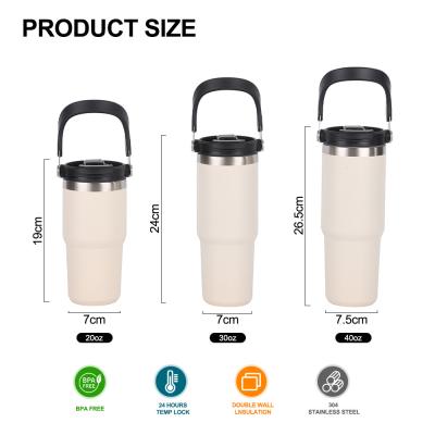 Chine Coupe de voiture portable en acier inoxydable 304 20 oz et confortable pour le voyage avec isolation sous vide à vendre