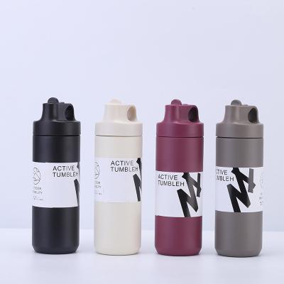 Chine 304 acier inoxydable japandi style de design 550 ml flacon à vide à double paroi avec poignée à vendre