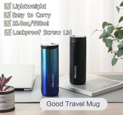 Chine Cadeaux d'affaires 550 ml en acier inoxydable isolation sous vide tasse de voyage avec couvercle étanche à vendre