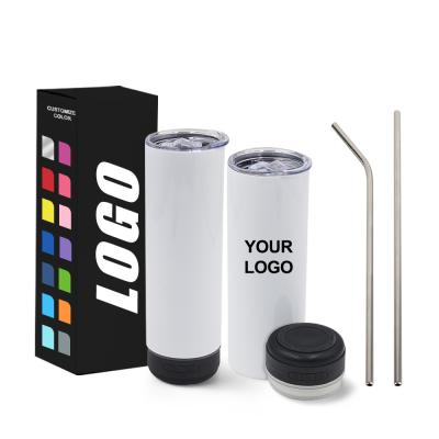 Chine 20oz Capacité haut-parleur de musique Tumbler Design de style américain avec lumière LED amovible à vendre