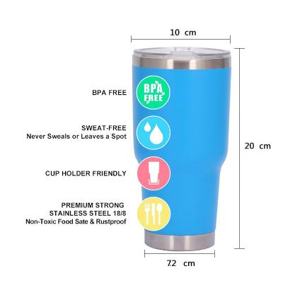 30oz BPA FREE Insulated Tumbler Stainless Steel Vacuum Mug with Lid Customer's