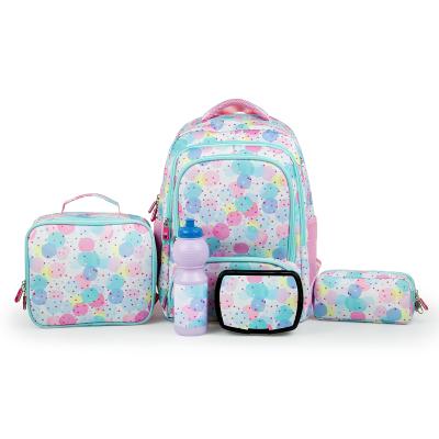 China Superctue Custom Unisex 5pcs Kids Backpack Lunch Bag And Pencil Case Set For School for sale