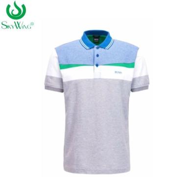 China El algodón 100 personalizado bordó las camisetas/los polos y el bordado con el cuello en venta