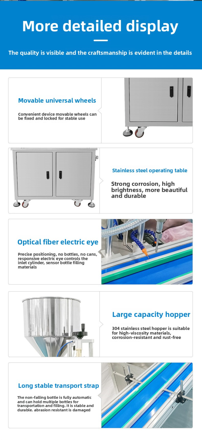 Easy Operation Fully Automatic Servo Rotor Pump Paste Liquid Filling Machine for Honey Viscous Liquid Peanut Butter Ketchup