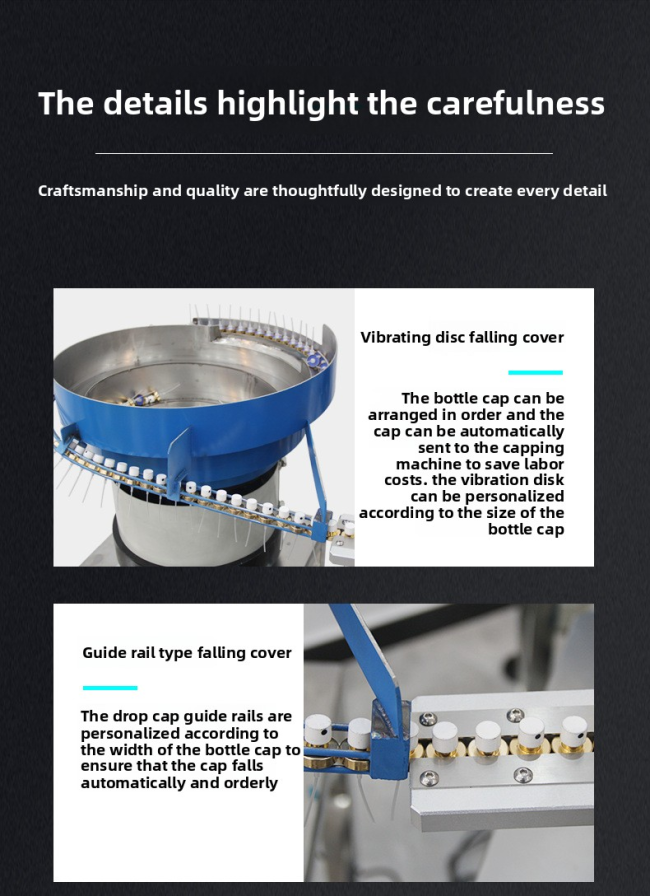 High Speed Automatic Production Line for Perfume Nozzle Tying and Plastic Bottle Cap Pressing Capping Machine
