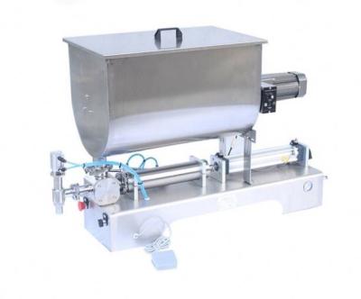 China Sauce Bean Paste Liquid Paste Filling Machine With Mixer U Type Hopper for sale