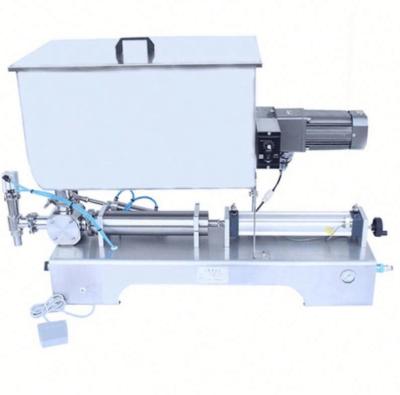 China Sauce Bean Paste Liquid Paste Filling Machine With Mixer U Type Hopper for sale