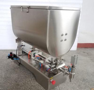 China Sauce Bean Paste Liquid Paste Filling Machine With Mixer U Type Hopper for sale